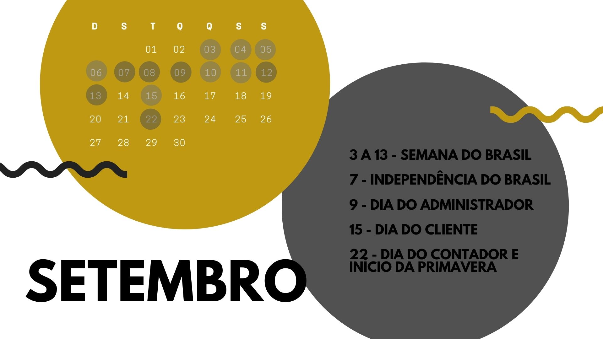 Agenda de feriados e datas comemorativas de setembro de 2020 ...